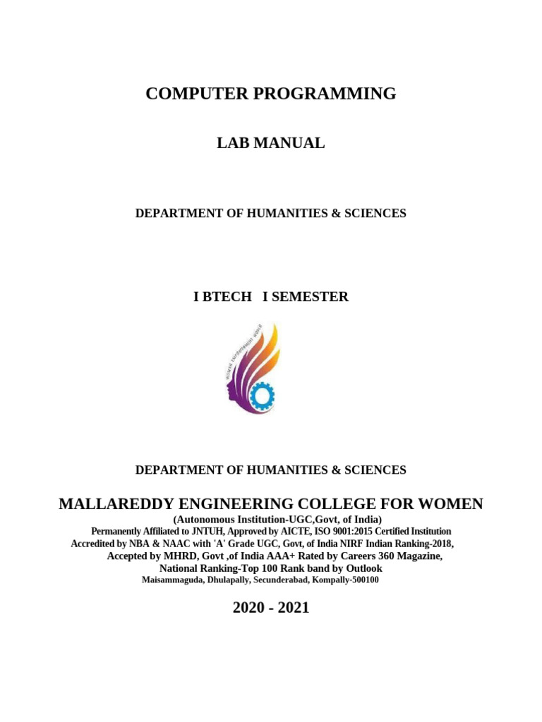 PPS LAB MANUAL (Non Syllabus) | PDF | Computer Science | Software Engineering