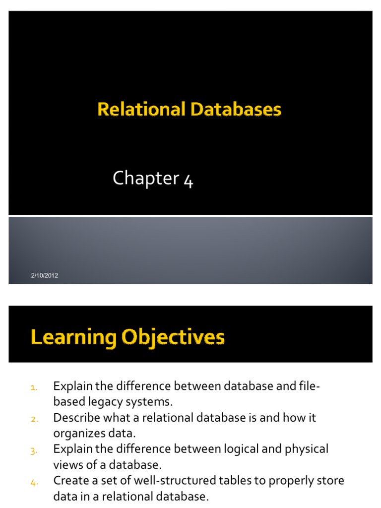 Accounting Information Systems - Relational Databases | PDF | Databases | Relational Database