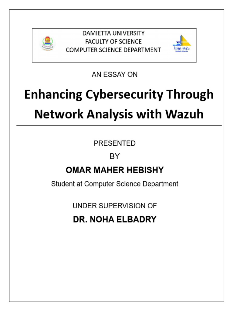 Cybersecurity with Wazuh: Network Analysis | PDF | Security | Computer Security