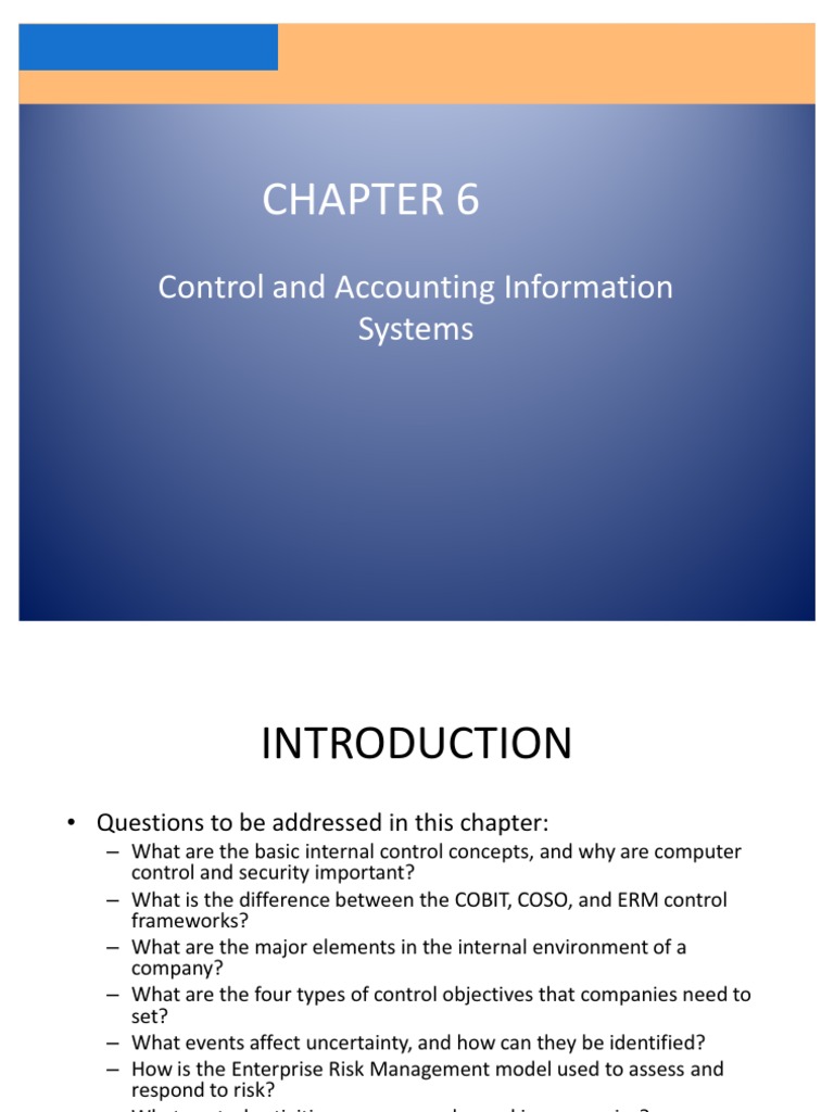 Control and Accounting Information Systems | PDF | Internal Control ...