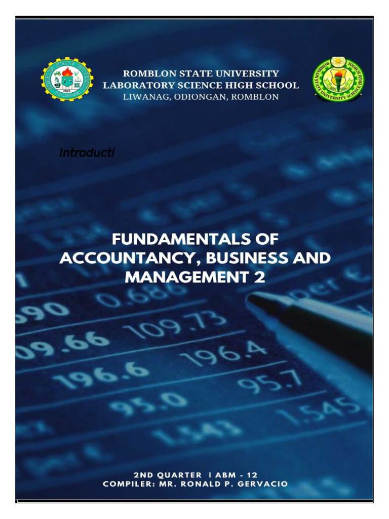 MODULE FABM 2 - 2nd Quarter | PDF | Debits And Credits | Cheque