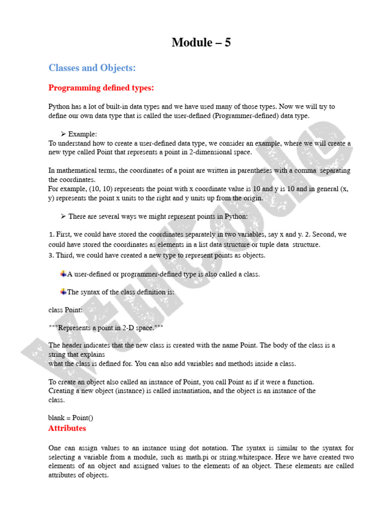 BPLCK105B 205B Module 5 PDF | PDF | Parameter (Computer Programming) | Class (Computer Programming)