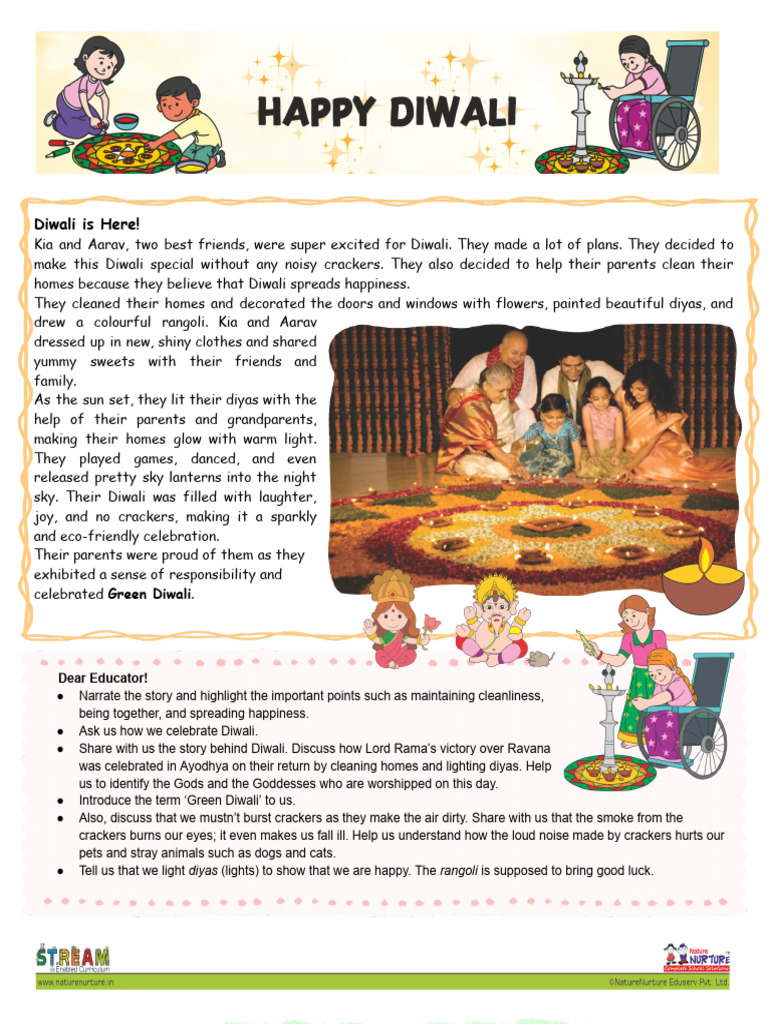 Diwali Festival Worksheet (NNLP 3) 2024-25 | PDF