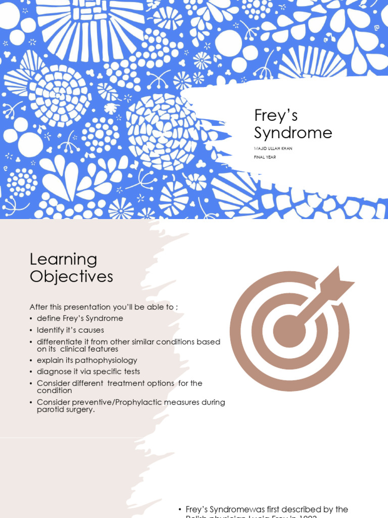 Frey's Syndrome | PDF | Diseases And Disorders | Medical Specialties