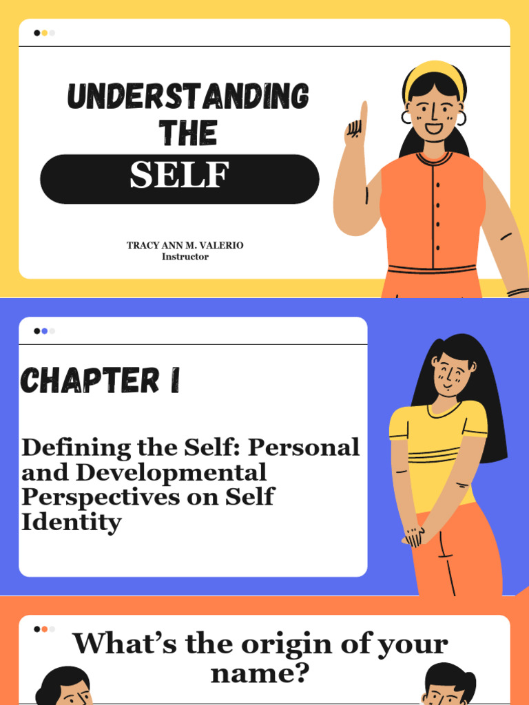 Chapter 1 Lesson 1 Defining The Self Personal and Developmental ...