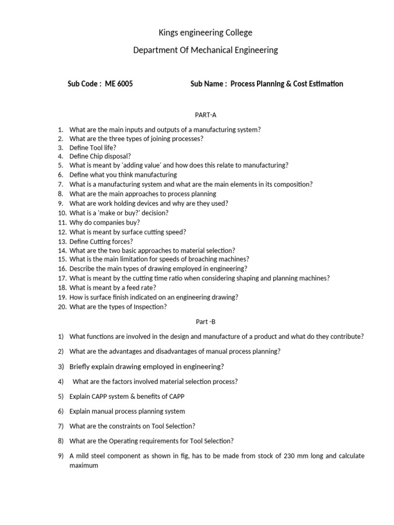 Important Questions PPCE Model - 1 | PDF
