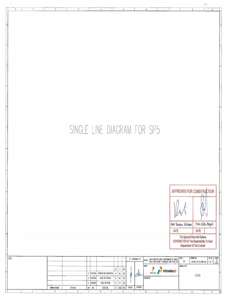 GTCHCPU-00-E0-DWG-004 Single Line Diagram For Area SP-05 - REV.0 Signed ...