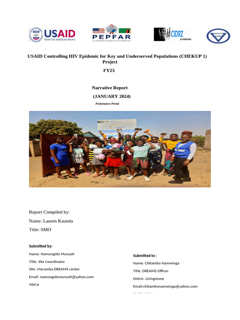 Maramba August Narrative Report | PDF | Condom | Safe Sex