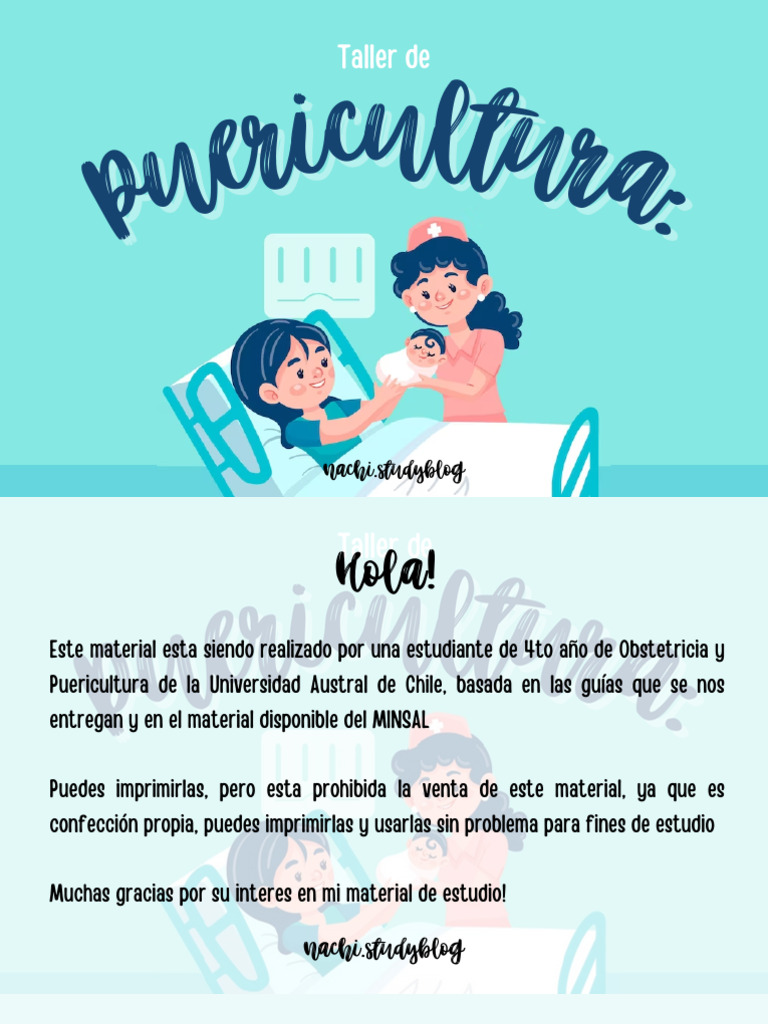 Flashcard - Taller de Puericultura | PDF | Infantes | Piel