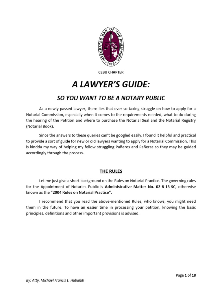 So You Want To Be A Notary Public | PDF | Notary Public | Service Of ...