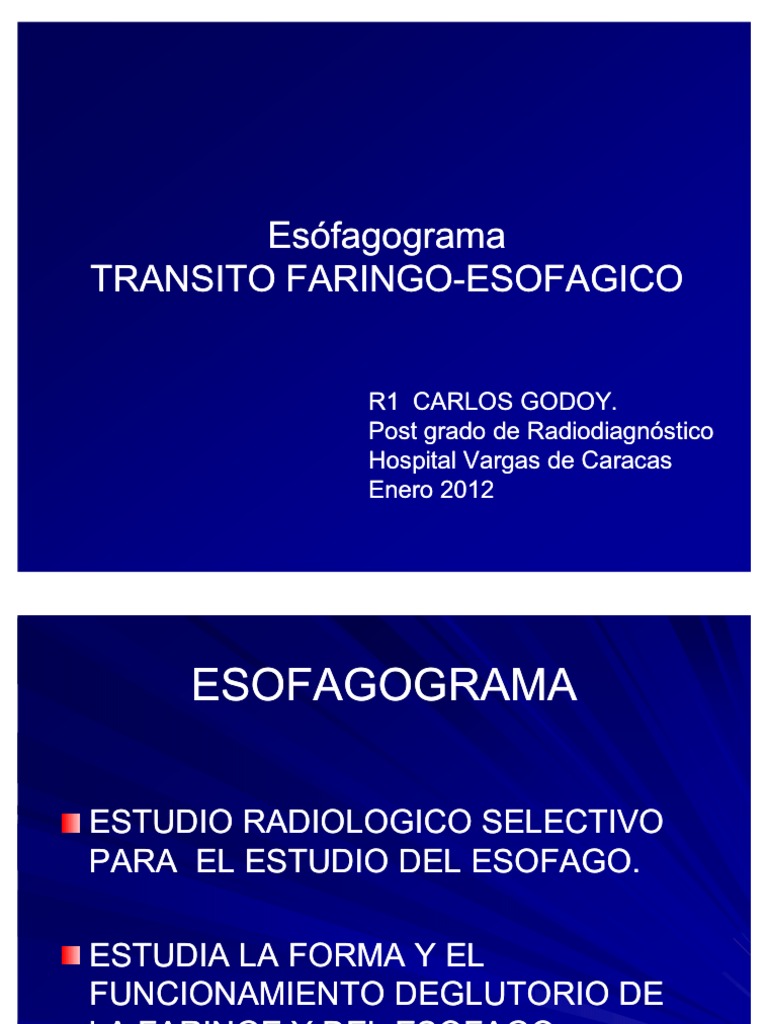 Digestivo Esofagograma | PDF