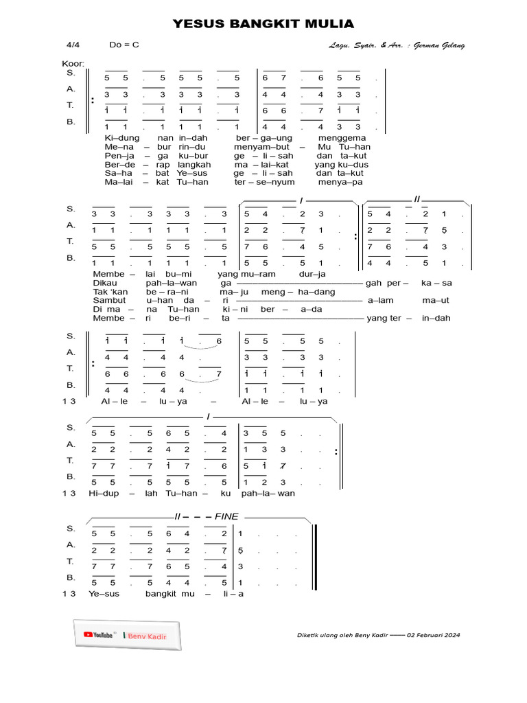 Yesus Bangkit Mulia | PDF