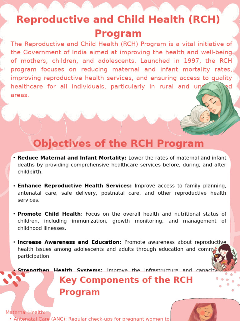 Unit 3 Reproductive and Child Health (RCH) Program | PDF | Maternal ...