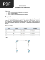 2.7.6 Packet Tracer - Implement Basic Connectivity (ANSWERED) | PDF