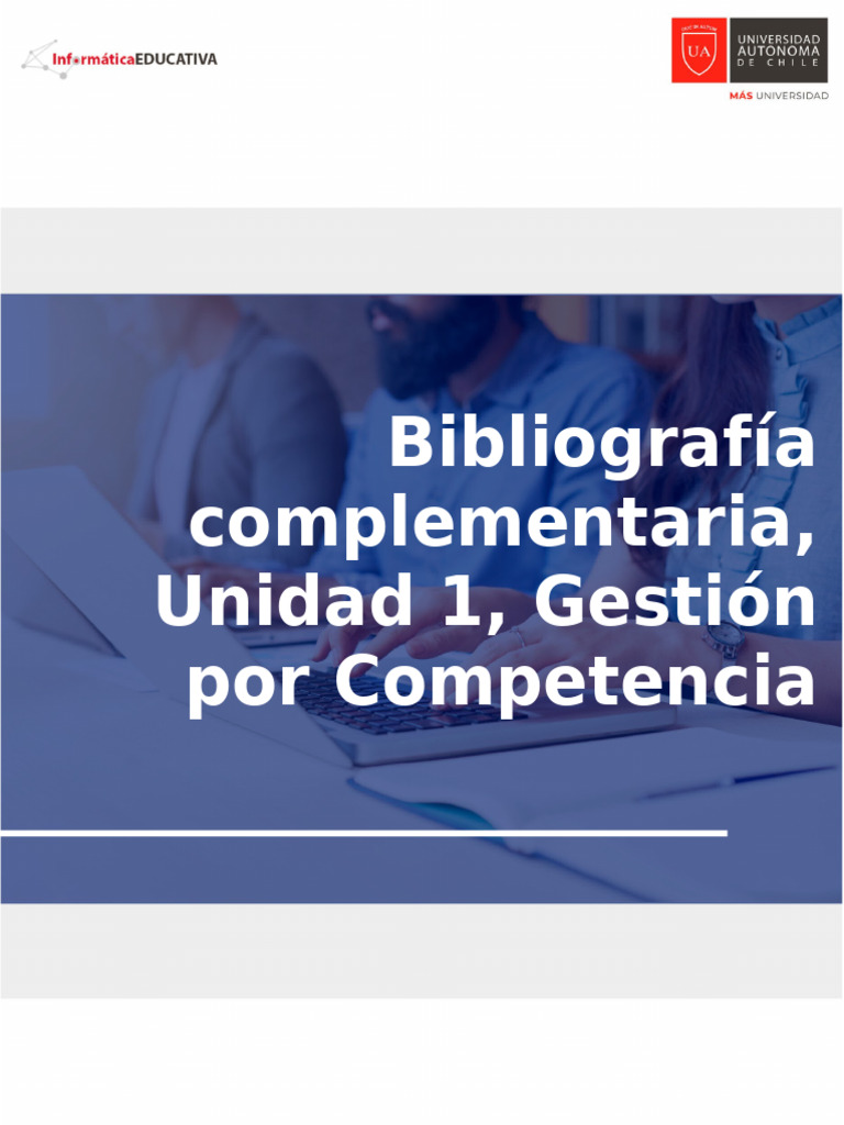 Bibliograf¡a Complementaria, Unidad 1, Gestion Por Competencia. | PDF | Skill | Liberal Arts ...