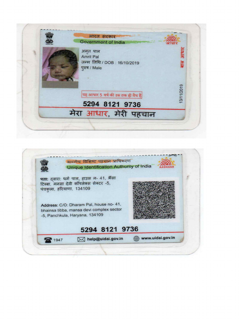 Adhaar Card Son-2 | PDF