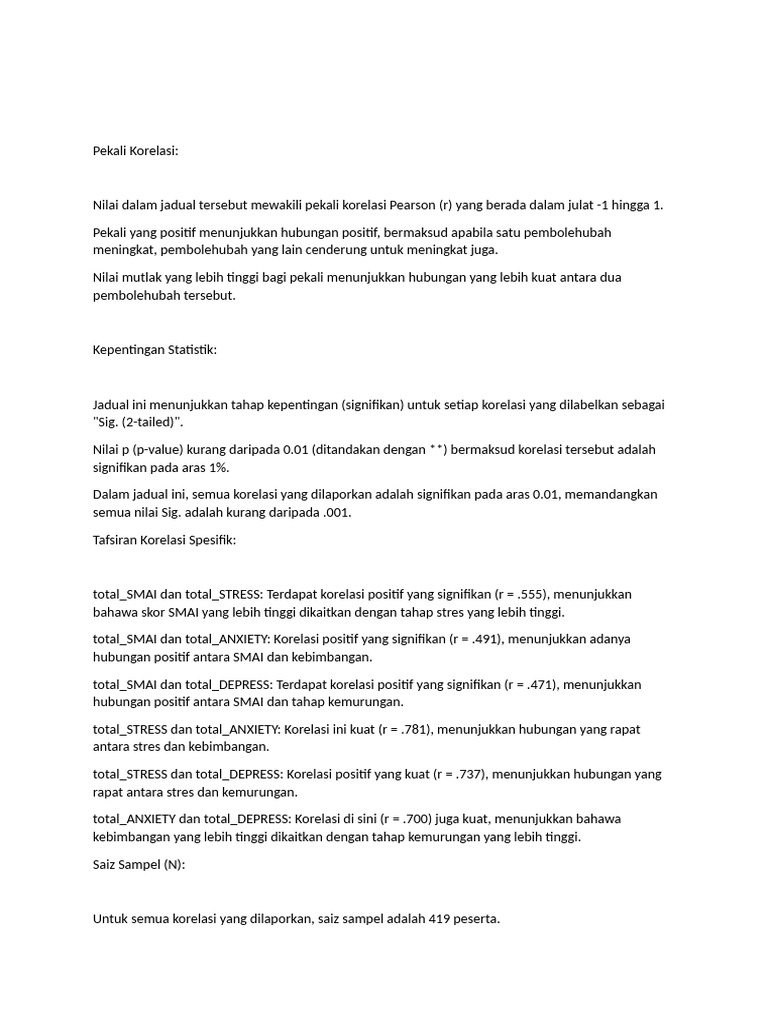 Pekali Korelasi | PDF
