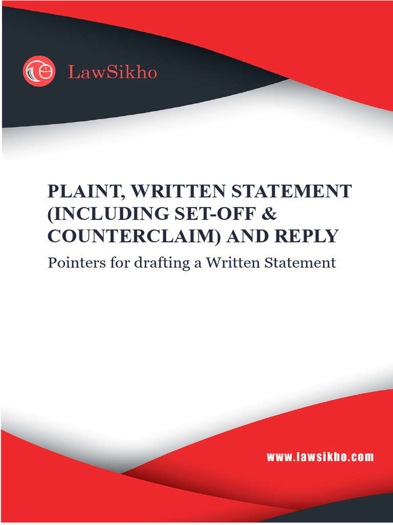 Drafting Written Statements in CPC | PDF | Lawsuit | Judgment (Law)