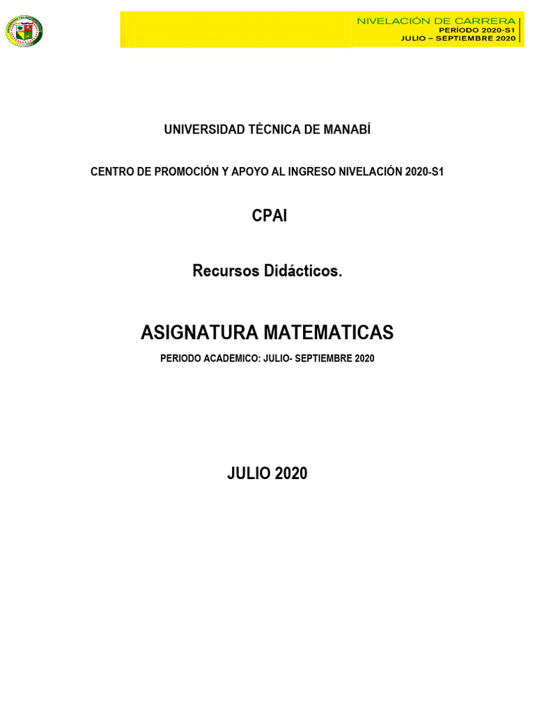 UNIDAD 2 (MAT) | PDF | Ecuaciones | Sistema de ecuaciones lineales