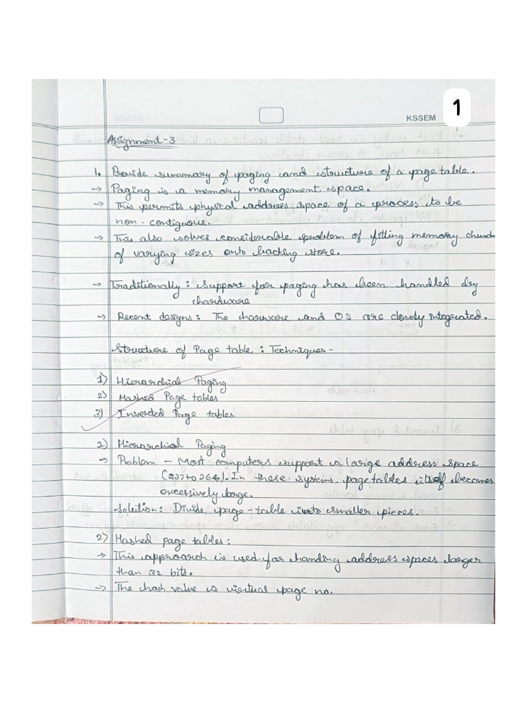 Os 3rd Assignment | PDF