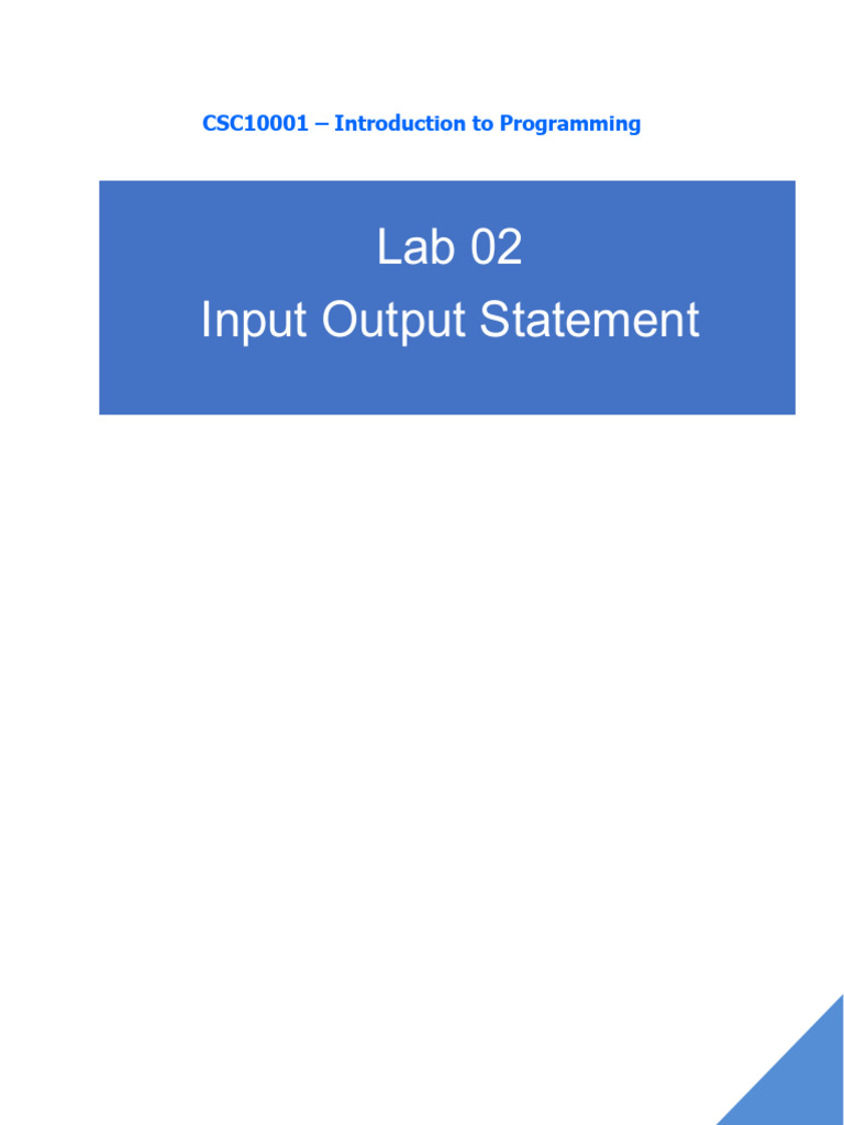 W02-Req-Input and Output | PDF | Computer Programming | Software ...