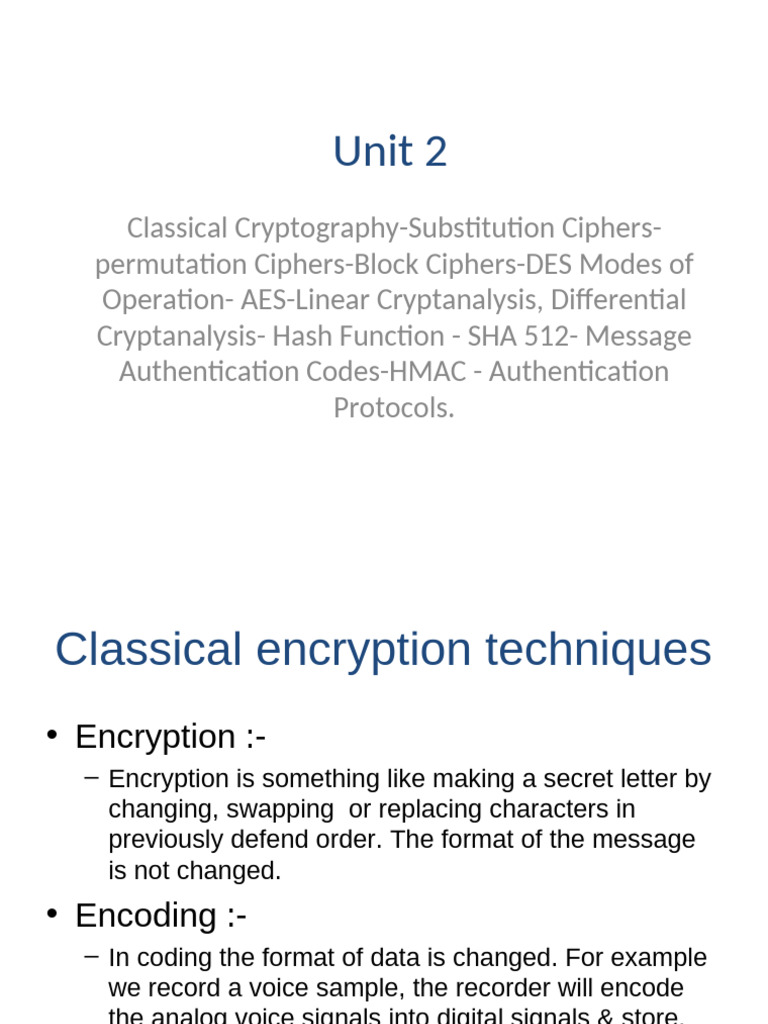 Encryption Tech Chap | PDF | Cryptography | Cipher