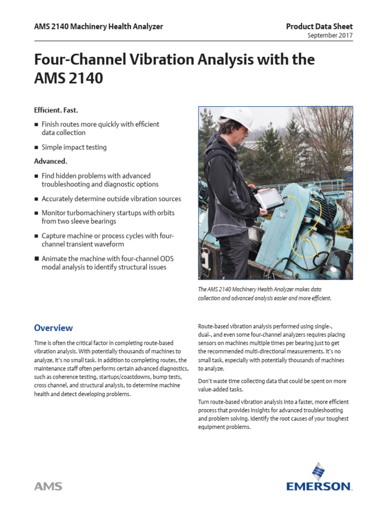 Product Data Sheet Ams 2140 Four Channel Vibration Analysis en 39392 ...