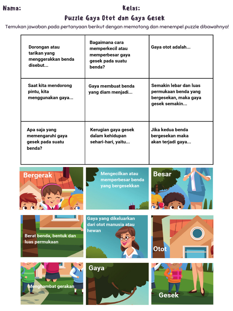 LKPD Gaya Otot Kelas 4 | PDF