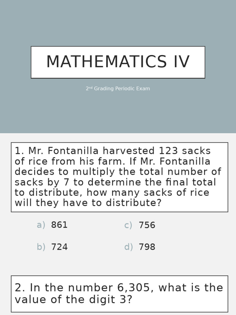 Math Exam Pdf