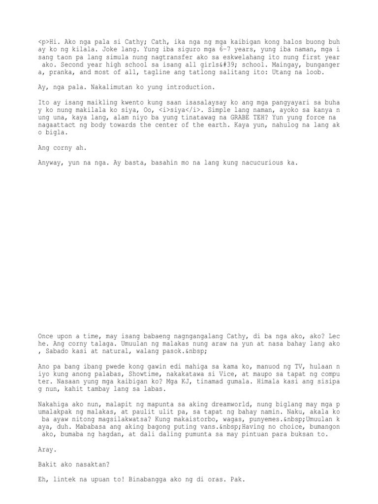 Tagalog Story | PDF