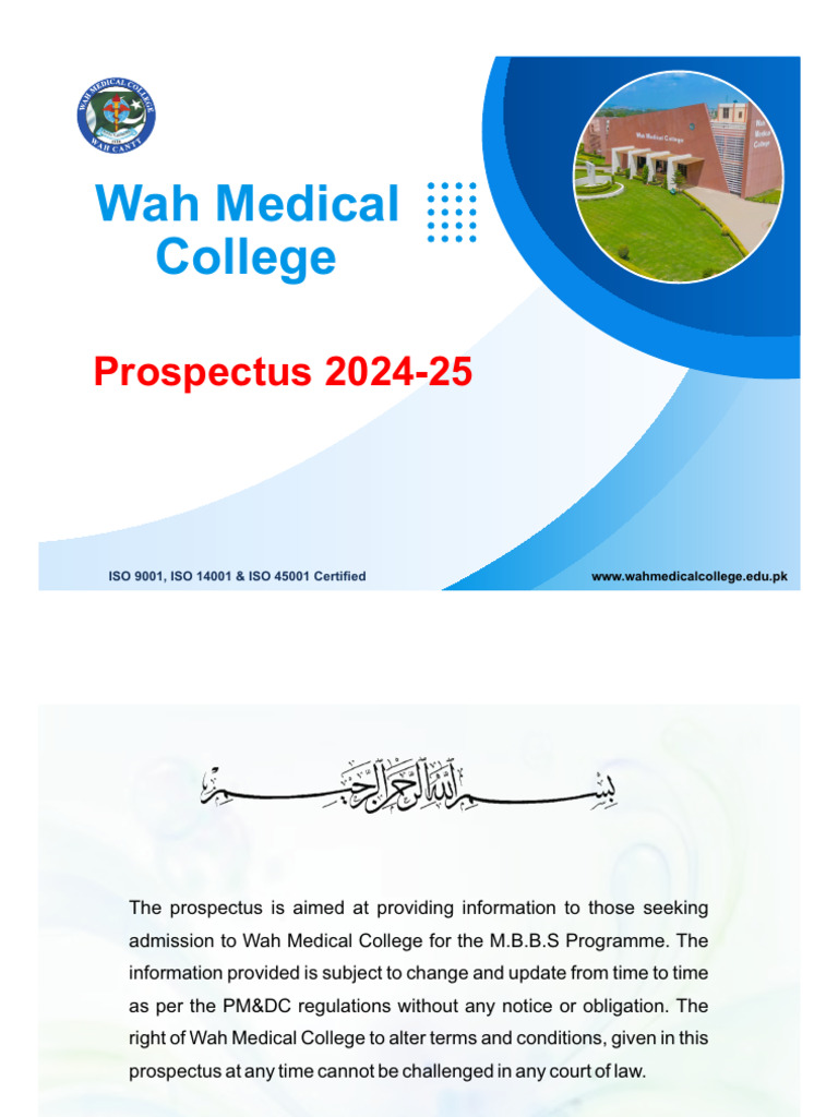 Prospectus 2024-25 | PDF | Medical School | Medicine