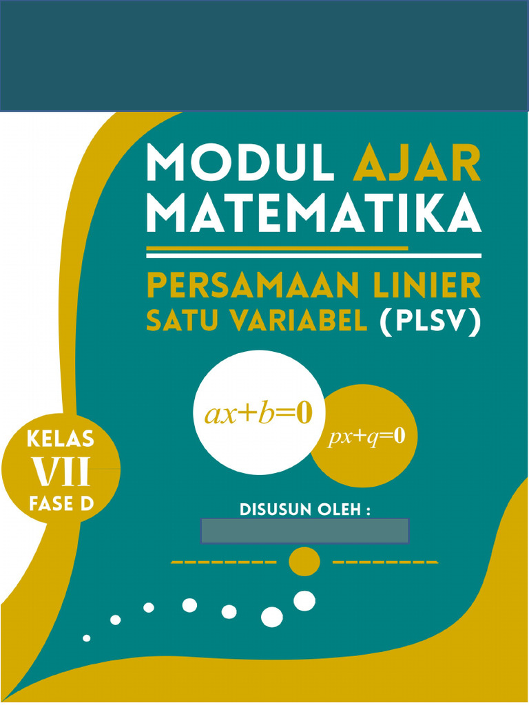 Modul Ajar PLSV untuk Kelas VII SMP | PDF