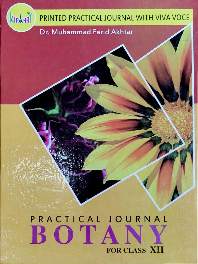 BOTANY XII 12th Grade Class Solved Practical Journal | PDF