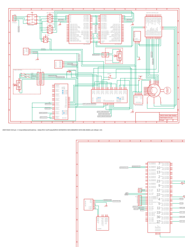 DROV-WHI-006-SN001 Schematic Overview | PDF