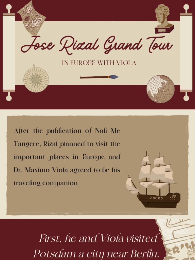 Rizal Grand Tour in Europe With Viola | PDF | Tourism | Leisure