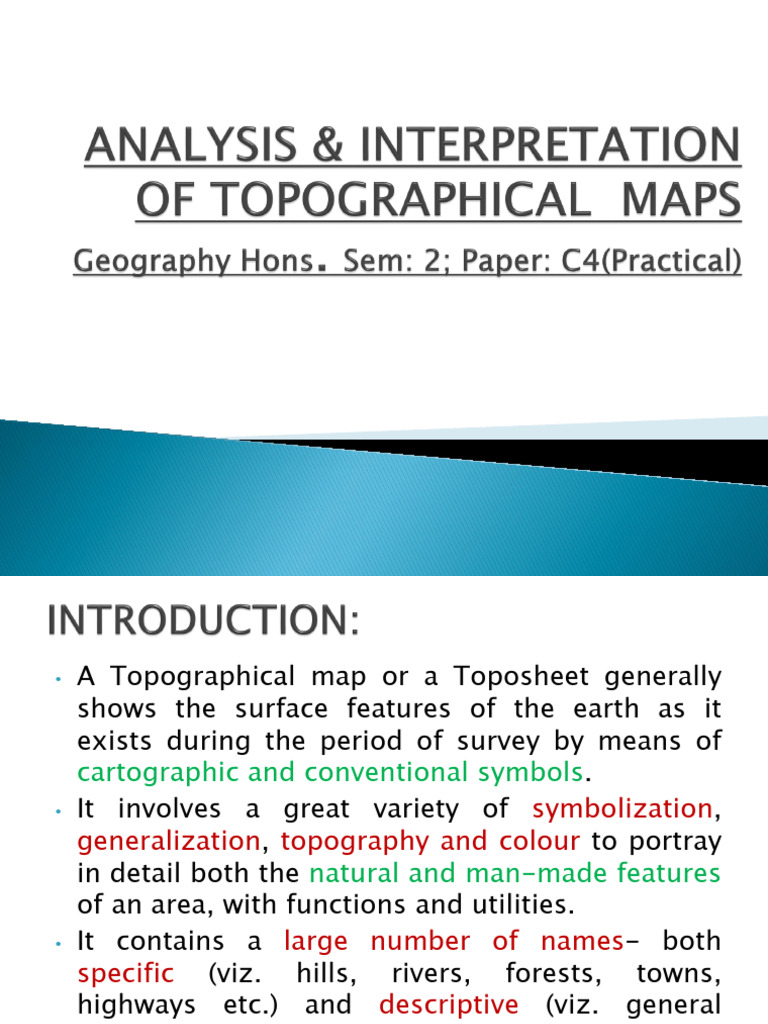 Map Interpretation Sem2 Practical | PDF | Topography | Map