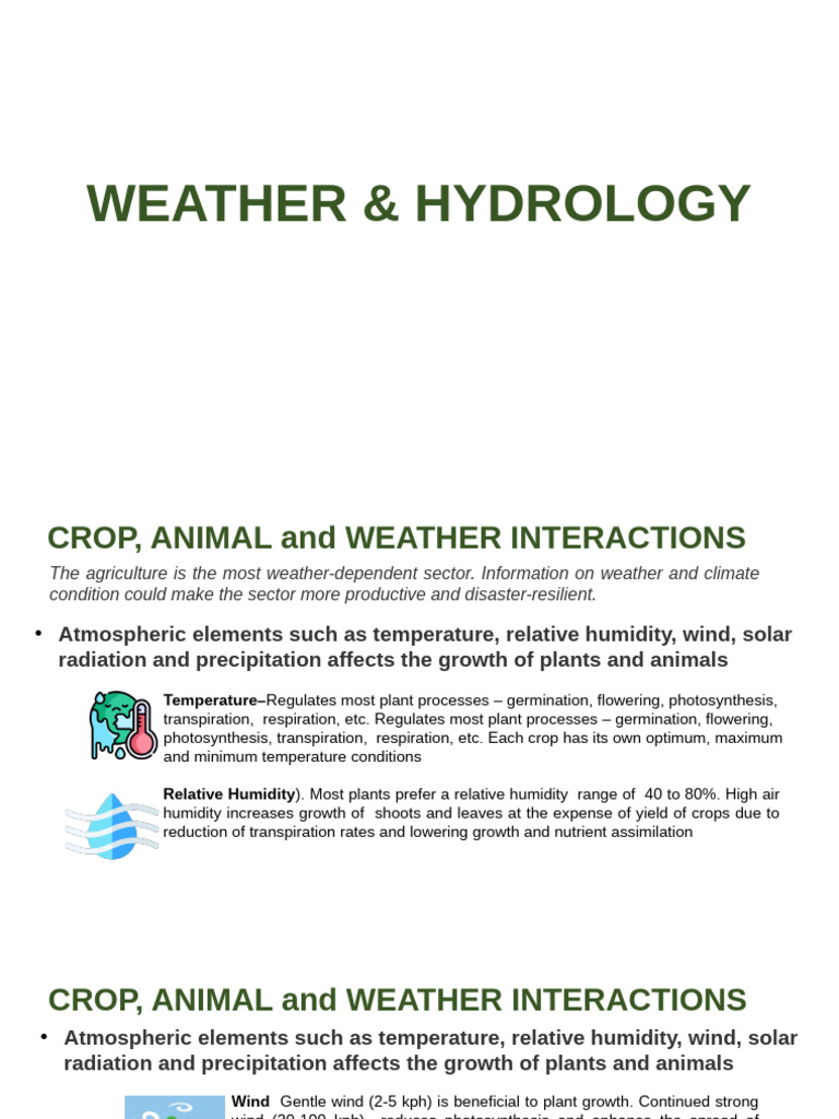 Weather Impact on Plant Growth | PDF | Weather | Wound