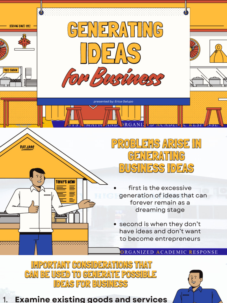 Generating Business Ideas from Problems | PDF | Swot Analysis | Brand