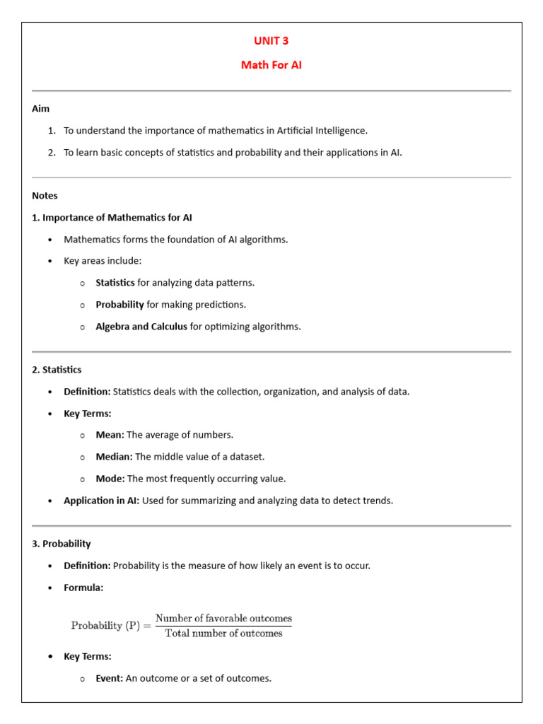 UNIT 3 - Notes | PDF