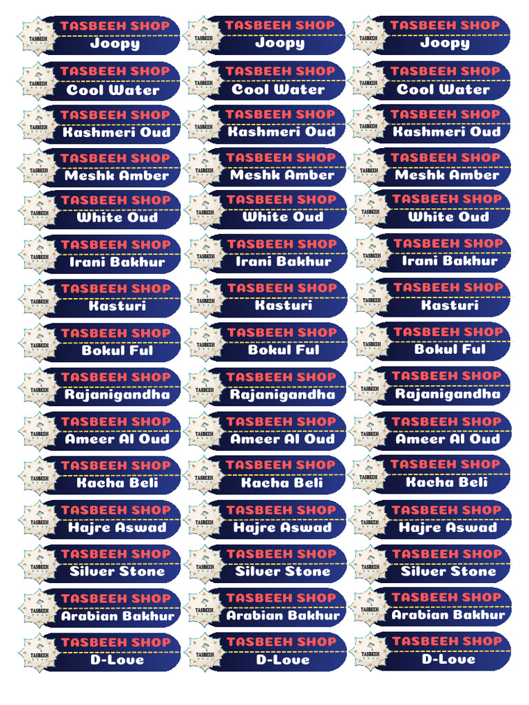 Attar Bottle Label New - 2 | PDF