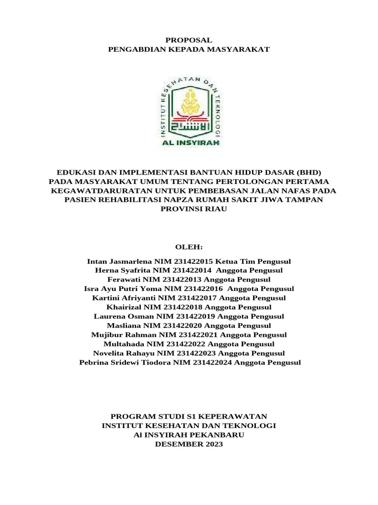 Proposal BHD Isra | PDF