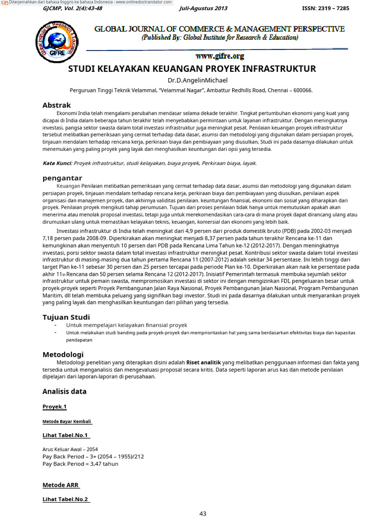 financial-feasibility-study-of-infrastructure-projects.en.id | PDF