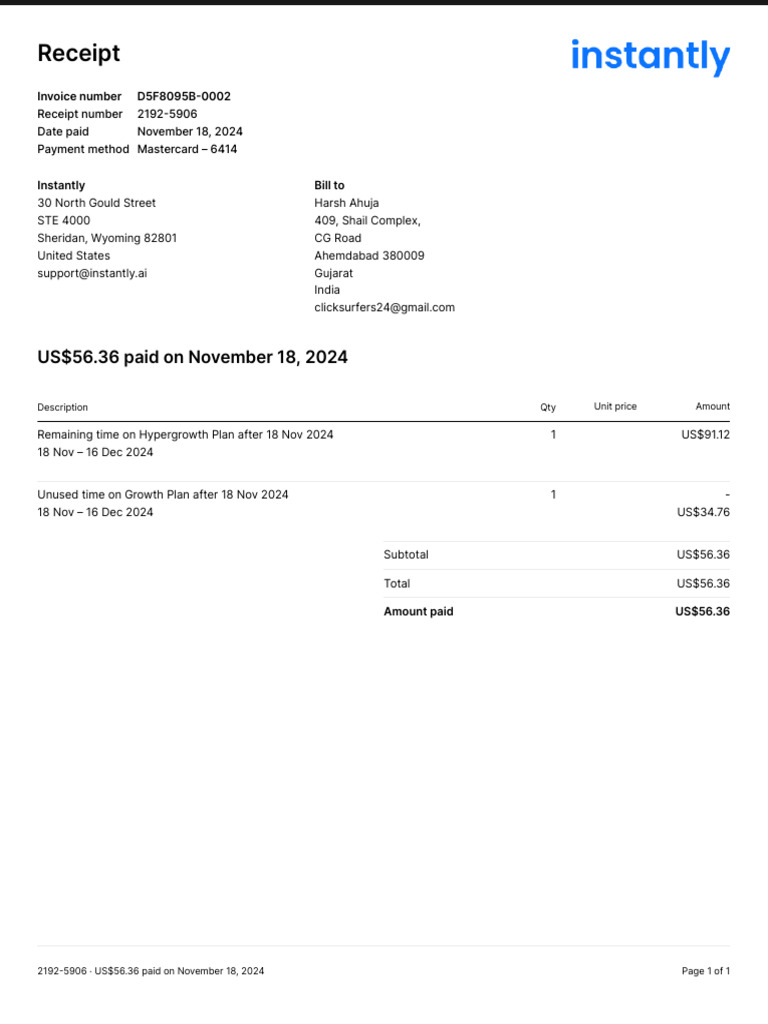 Receipt 2192 5906 | PDF