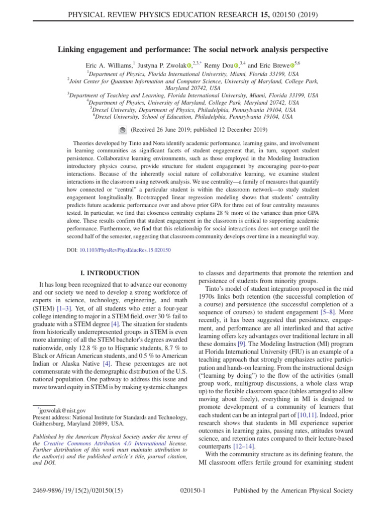 PhysRevPhysEducRes 15 020150 | PDF | Statistics | Regression Analysis