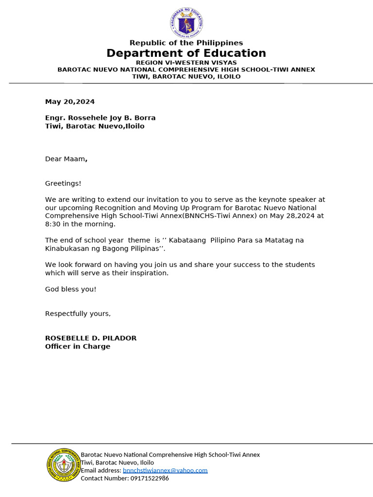 Recognition-invitation-letter-2024 | PDF