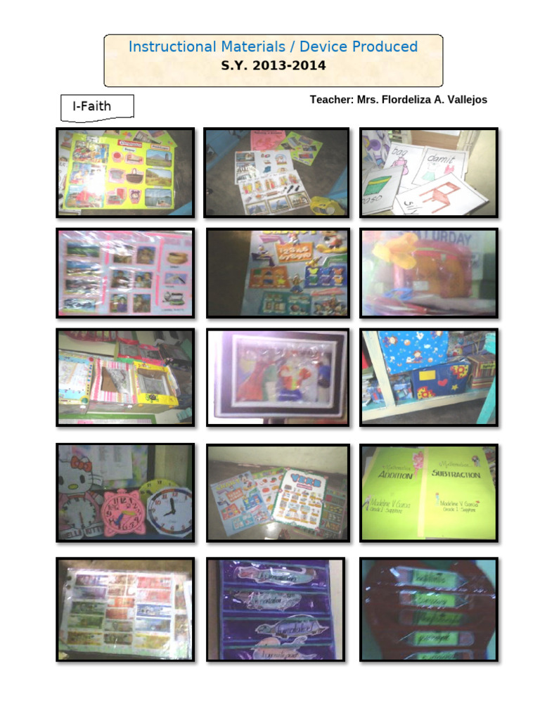 Instructional Materials sample materials | PDF | Learning | Learning ...