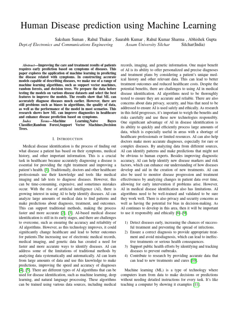 IEEE Conference Template | PDF | Machine Learning | Artificial Intelligence
