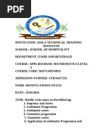 Sequences and Series Formula List Class 11 | PDF