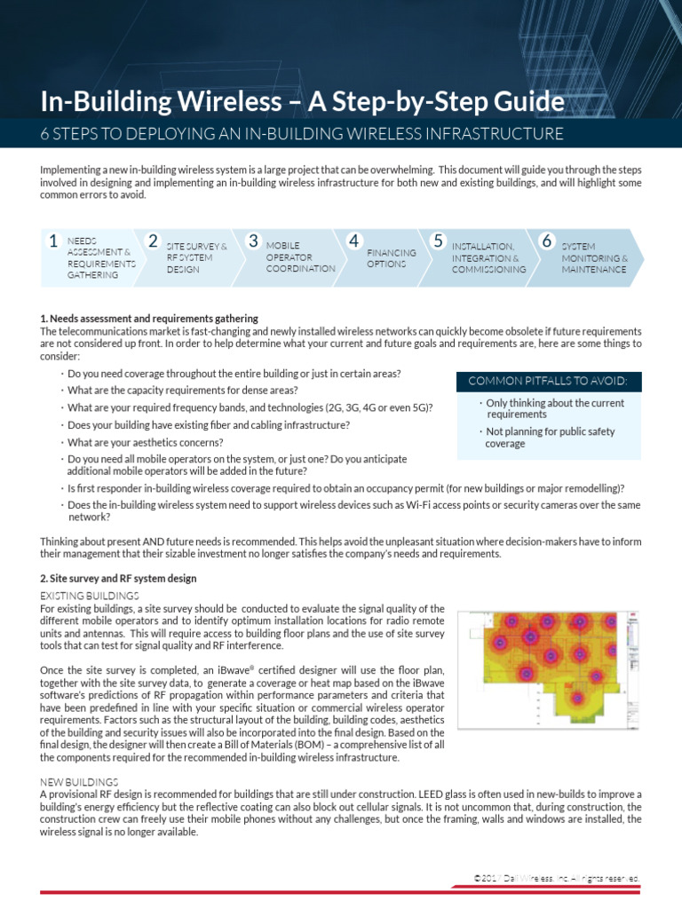6 Steps To Deploying An in Building Wireless Infrastructure | PDF ...