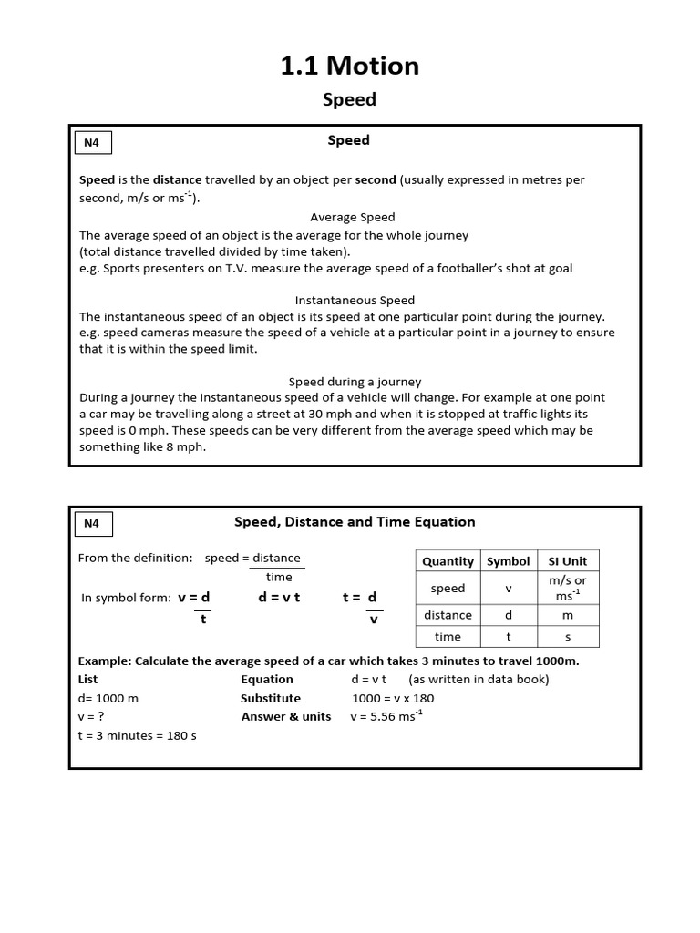 Understanding Speed and Motion Concepts | PDF | Force | Universe